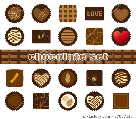 Chocolate Variety Set - Stock Illustration [27037123] - PIXTA