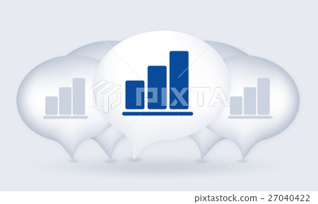 Bar Graph Business Sign Symbol Concept - Stock Illustration [27040422 ...