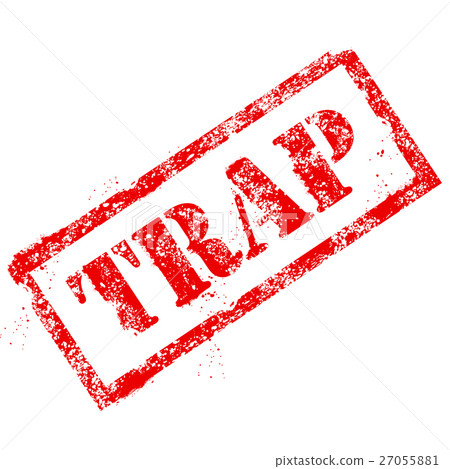 Grunge stamp with word TRAP - deadfall symbol - Stock Illustration ...