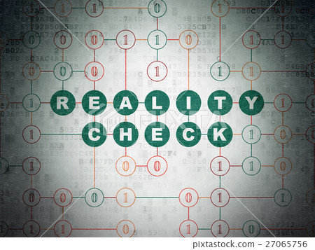 Finance concept: Reality Check on Digital Data - Stock Illustration ...
