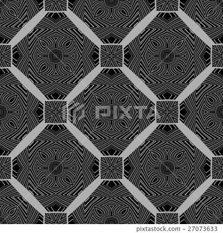Ornamental Seamless Line Pattern - Stock Illustration [27073633] - PIXTA