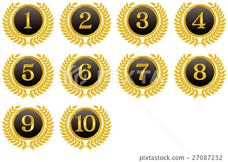 Medals, ranking, top ten - Stock Illustration [27087232] - PIXTA