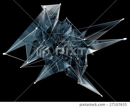 Abstract network connection background - Stock Illustration [27107635 ...