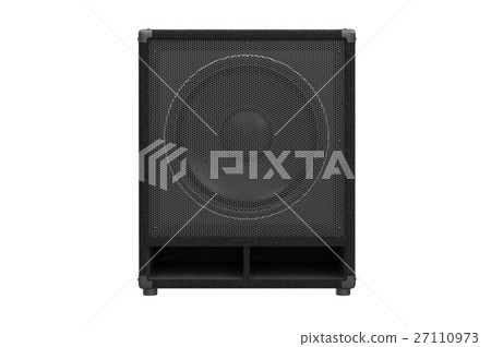 Speaker audio black, front view - Stock Illustration [27110973] - PIXTA