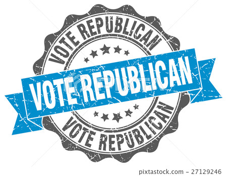 vote republican stamp. sign. seal - Stock Illustration [27129246] - PIXTA