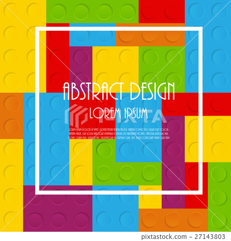 Block Abstract Pattern Vector Illustration - Stock Illustration ...