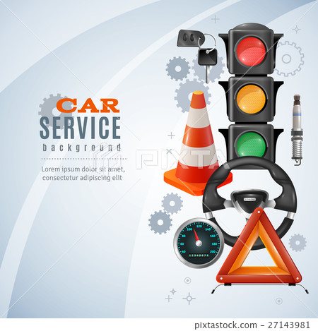 Car Service Background - Stock Illustration [27143981] - PIXTA