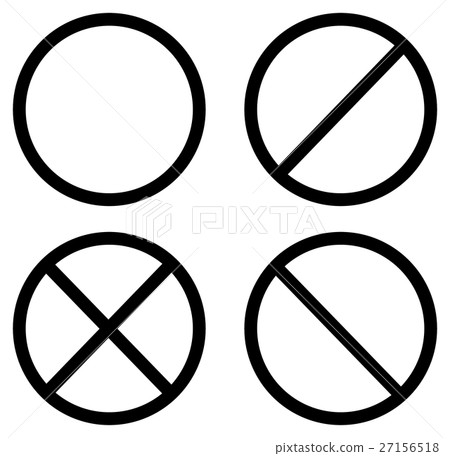 Prohibited mark - Stock Illustration [27156518] - PIXTA