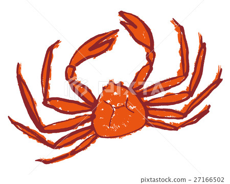 Snow crab watercolor painting ink painting - Stock Illustration ...