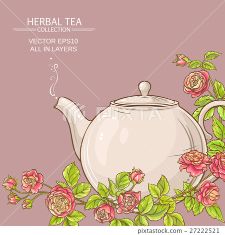 rose tea vector background - Stock Illustration [27222521] - PIXTA