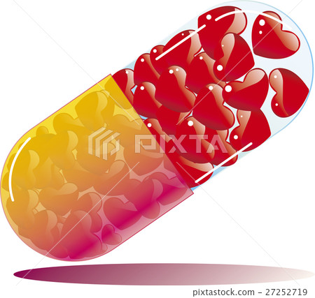 Heart capsule - Stock Illustration [27252719] - PIXTA