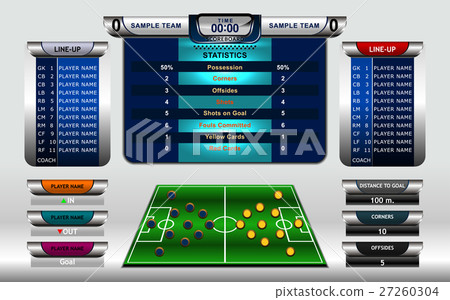 soccer scoreboard design elements - Stock Illustration [27260304] - PIXTA