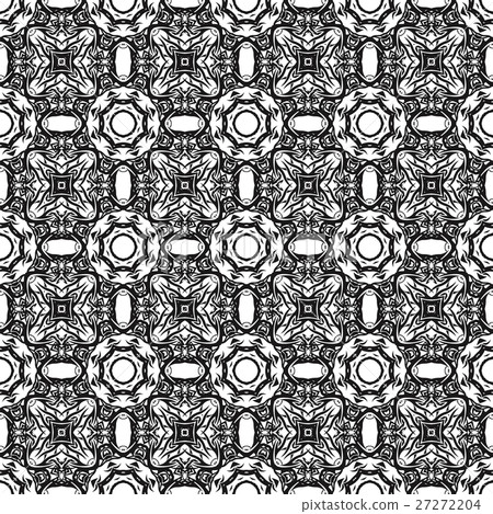 Ornamental Seamless Line Pattern. - Stock Illustration [27272204] - PIXTA