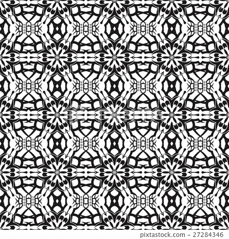 Ornamental Seamless Line Pattern - Stock Illustration [27284346] - PIXTA