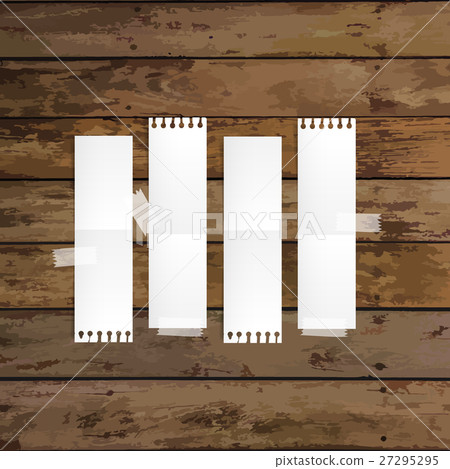 Blank white note papers, ready for your... - Stock Illustration ...