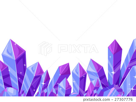Crystals Border - Stock Illustration [27307776] - PIXTA