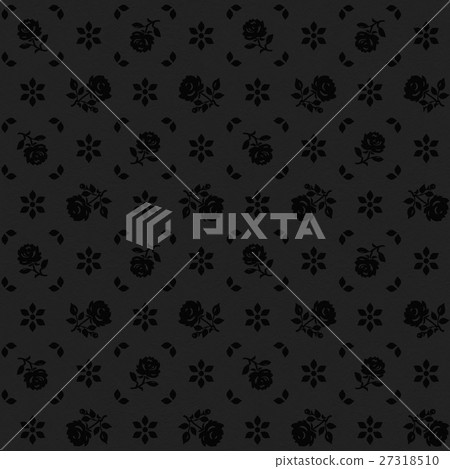 Rose pattern background - Continuous pattern -... - Stock Illustration ...