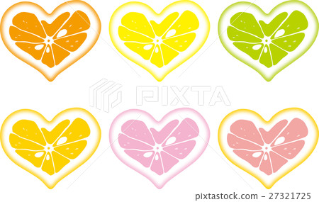 Heart shaped orange - Stock Illustration [27321725] - PIXTA