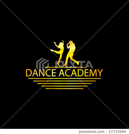 Luxury Golden Dance Academy Logo - Stock Illustration [27335694] - PIXTA