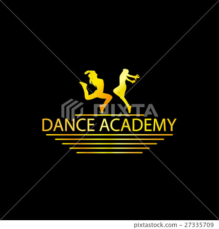 Luxury Golden Dance Academy Logo - Stock Illustration [27335709] - PIXTA