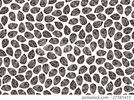Almond pattern pattern watercolor painting - Stock Illustration ...