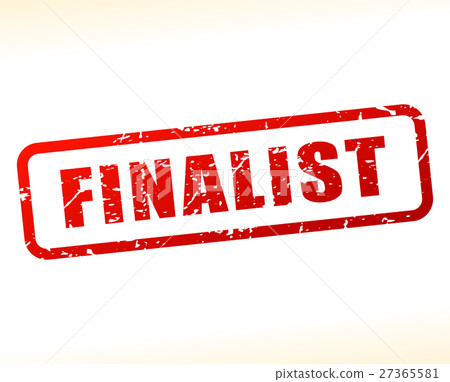 finalist text buffered on white background - Stock Illustration ...