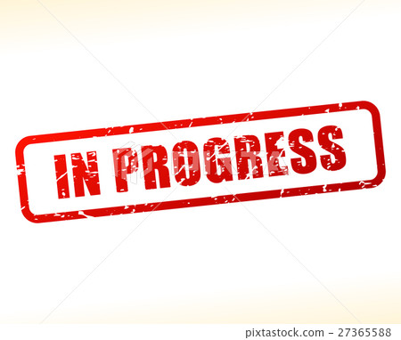in progress text buffered - Stock Illustration [27365588] - PIXTA