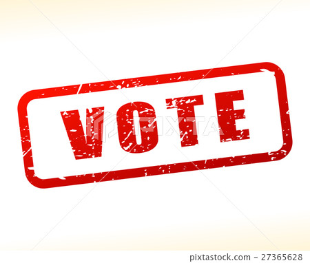 vote text buffered on white background - Stock Illustration [27365628 ...