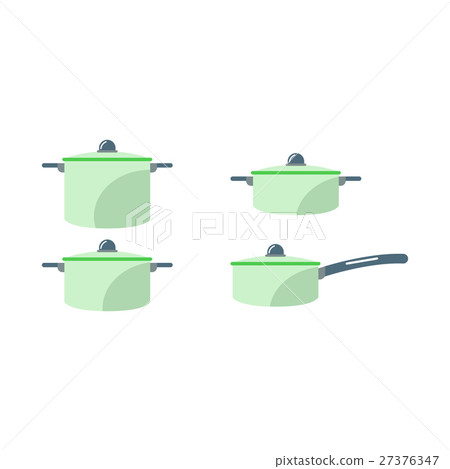 Cartoon cooking pan vector illustration. - Stock Illustration [27376347 ...