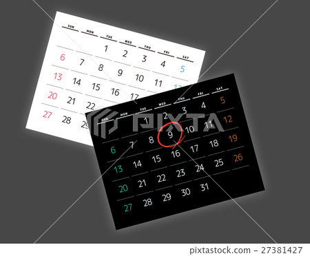 Fictional calendar - Stock Illustration [27381427] - PIXTA