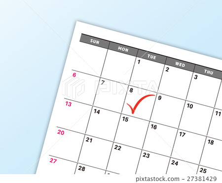 Fictional calendar - Stock Illustration [27381429] - PIXTA