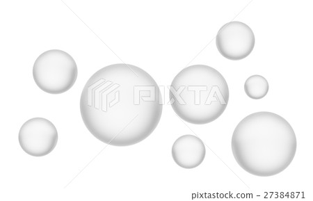 Beautiful spheres. Isolated on white - Stock Illustration [27384871 ...