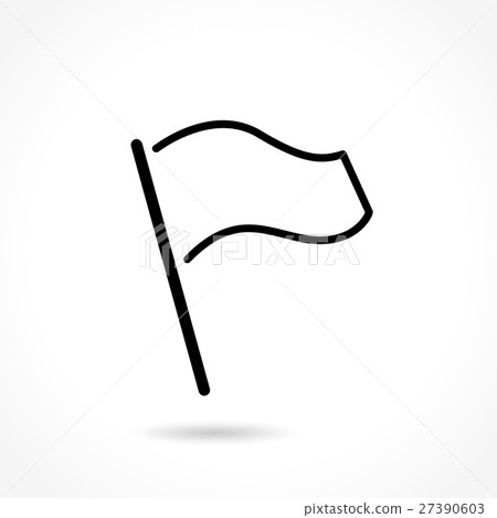 flag thin line icon - Stock Illustration [27390603] - PIXTA