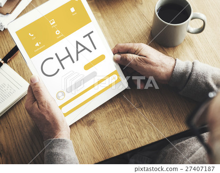 Chatting Retirement Plan Connection Concept - Stock Illustration ...