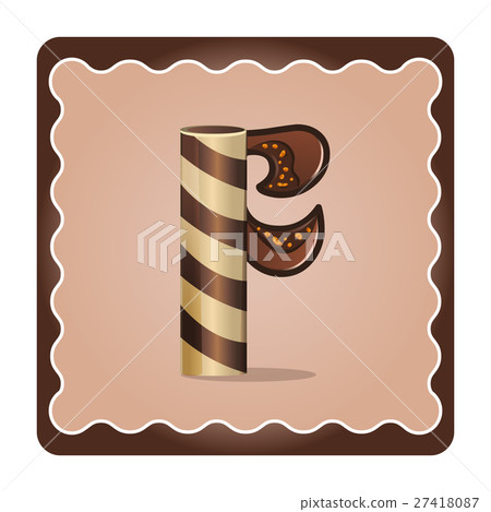 Letter f candies chocolate - Stock Illustration [27418087] - PIXTA