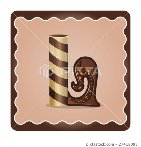 Letter l candies chocolate - Stock Illustration [27418093] - PIXTA