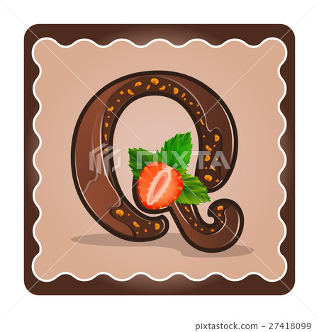 Letter q candies chocolate - Stock Illustration [27418099] - PIXTA