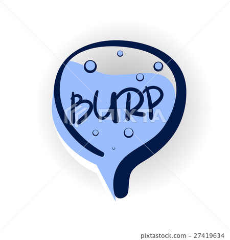 burp stomach gas comic text shadow - Stock Illustration [27419634] - PIXTA