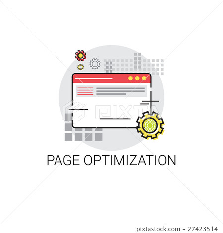 Page Optimization Content Management Icon - Stock Illustration ...