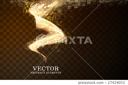 golden light elements - Stock Illustration [27429052] - PIXTA