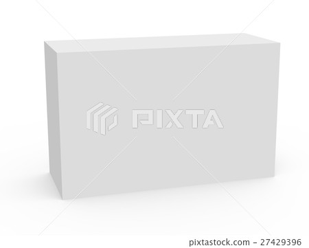 blank white box model - Stock Illustration [27429396] - PIXTA