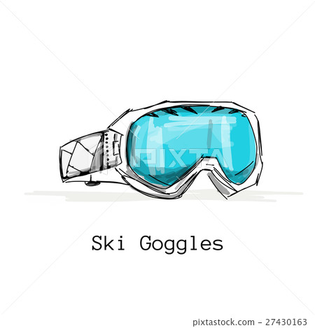 Ski googles, sketch for your design - Stock Illustration [27430163] - PIXTA