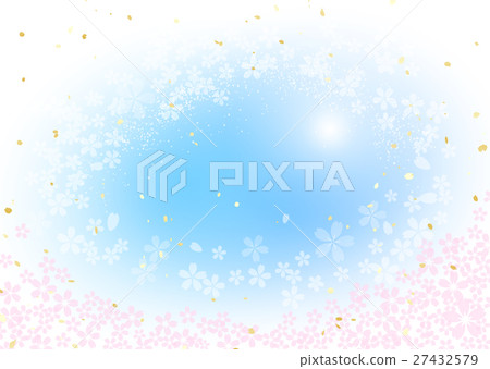Sakura blue sky - Stock Illustration [27432579] - PIXTA