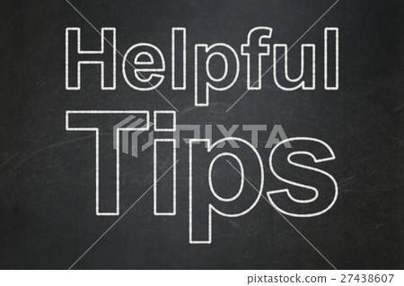 Studying concept: Helpful Tips on chalkboard - Stock Illustration ...