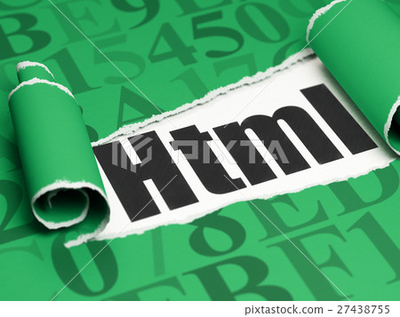 Database concept: black text Html under the piece - Stock Illustration ...