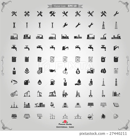 Industry icons set-插圖素材 [27440211] - PIXTA圖庫