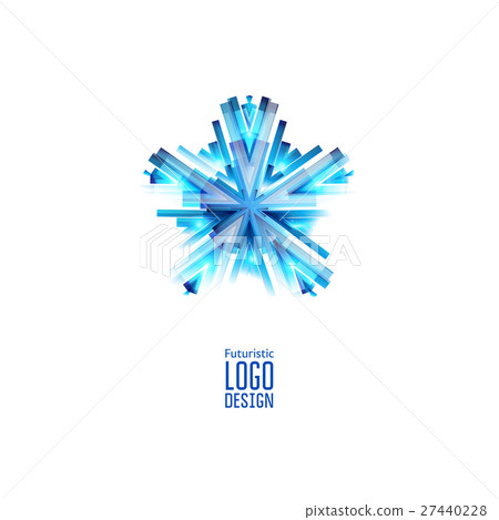 Blue Futuristic Star Icon - Stock Illustration [27440228] - PIXTA