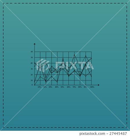 graphs computer symbol - Stock Illustration [27445487] - PIXTA