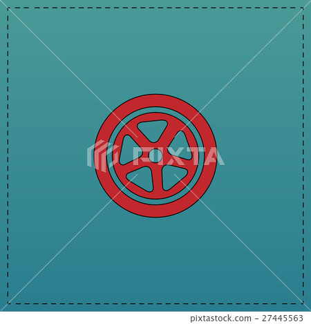 wheel computer symbol - Stock Illustration [27445563] - PIXTA