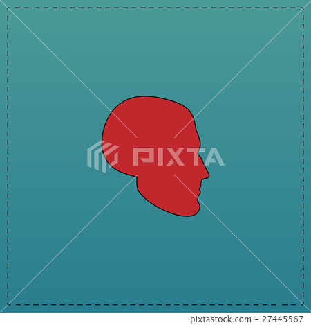 head computer symbol - Stock Illustration [27445567] - PIXTA